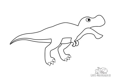 Ausmalbild T Rex Dinosaurier Gratis Malvorlagen