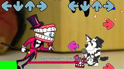 Fnf Amazing Digital Circus Vs Bluey Bingo Mackenzie Sings Sliced