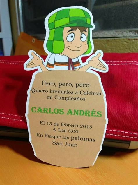 El Chavo Del Birthday Invitations By Jazcreationsbyivette On Etsy