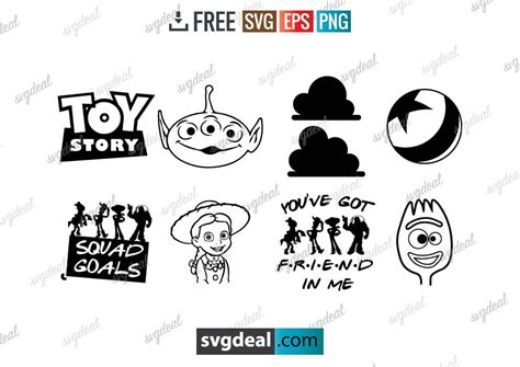 8 FREE Toy Story SVG Bundle Free SVG Files