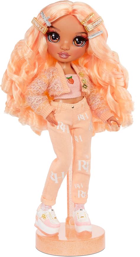 Questions And Answers Rainbow High Fashion DollGeorgia Bloom Peach