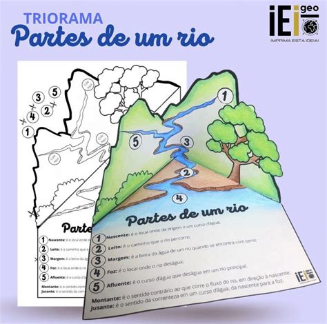Triorama Partes De Um Rio Imprima Esta Ideia