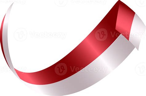 Indonesian Flag Red And White Luxury Ribbon 17189533 PNG