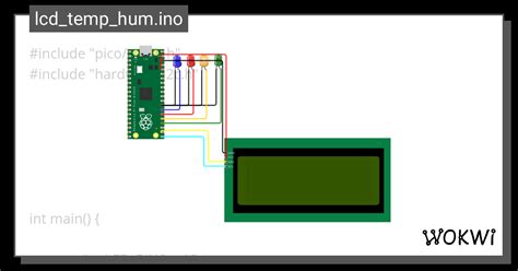 Lcd Temp Hum Ino Wokwi ESP32 STM32 Arduino Simulator