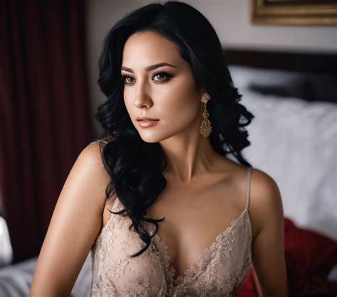 Lexica Beautiful 35 Year Old Woman Long Black Hair Dark Brown Eyes