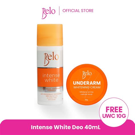 Belo Intense White Deo 40mL Free Underarm Whitening Cream 10g