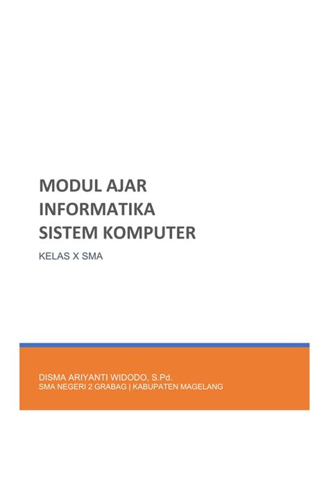 modul ajar informatika 3 sistem komputer pdf