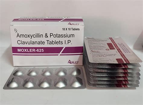 Allopathic MOXLER 625 Amoxycillin Potassium Clavulanate Tablets 625