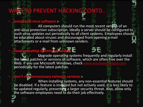 ppt hacking and ways to prevent hacking powerpoint presentation free download id 1763752