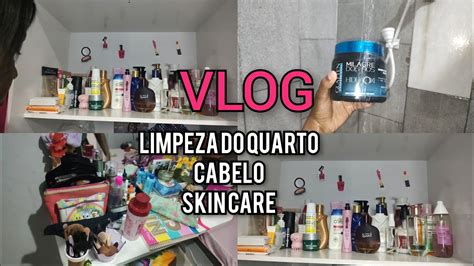VLOG DO MEU DIA Faxina No Quarto Cabelo E Skin Care YouTube