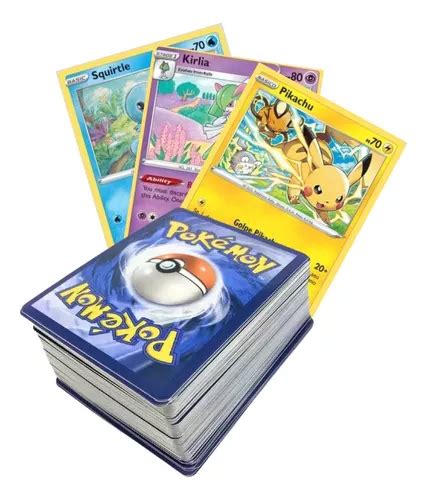 Original Pacote De 50 Cartas Pokemon 2 Cartas Brilhantes MercadoLivre