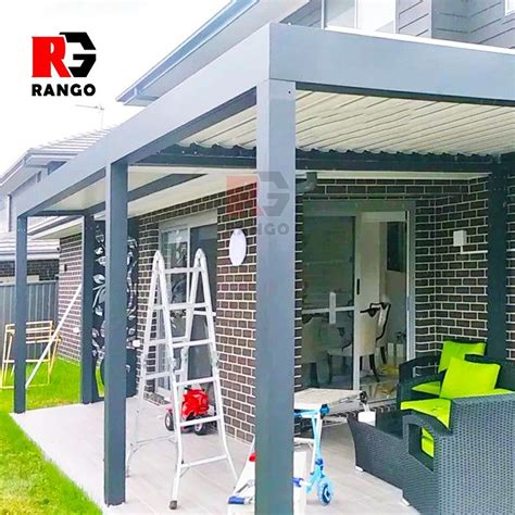 Rango OEM Service Outdoor Pergola Waterproof Louver Roof System Garden