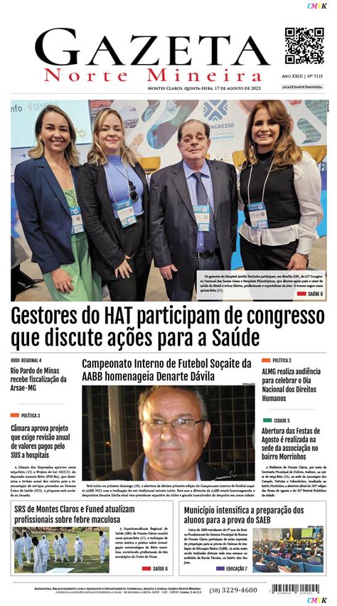 JORNAL IMPRESSO 17 DE AGOSTO DE 2023 EDIÇÃO Rede Gazeta de Comunicação