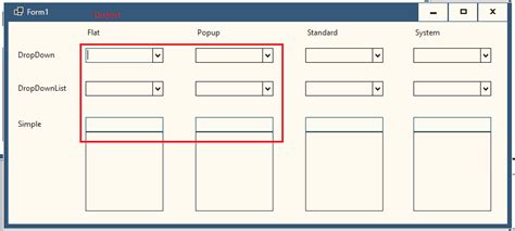 Accessibility HC ComboBox Control S FlatStyle Is Not Displayed