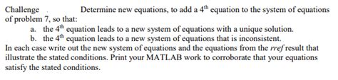 solved 7 determine augmented matrix rref equivalent form