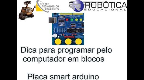 Programando Em Blocos Placa Arduino Smart Pelo Computador YouTube