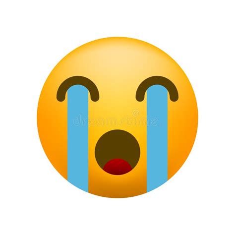 Cute High Quality Emoticons On White Background Isolated Vector