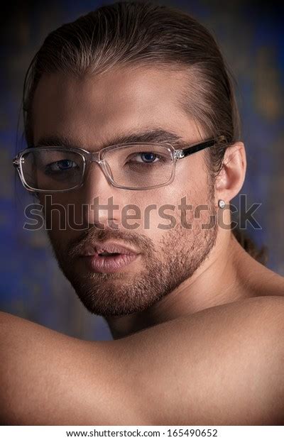 Sexual Muscular Nude Man Posing Over Stock Photo 165490652 Shutterstock