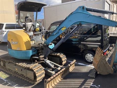やや傷や汚れあり1円スタートクボタ ユンボ U 30 5 マルチ ミニ油圧ショベル 3トンクラス の落札情報詳細 ヤフオク落札価格