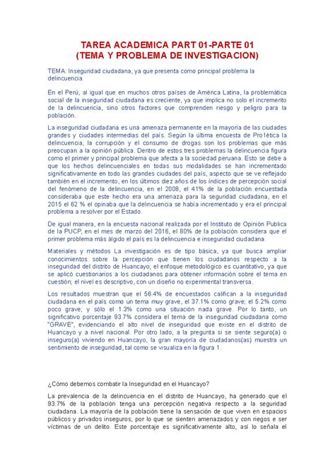 Tarea Academica PART 01 TAREA ACADEMICA PART 01 PARTE 01 TEMA Y