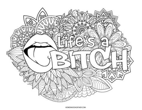 Free Adult Swear Word Coloring Pages Adult Coloring Books Printables