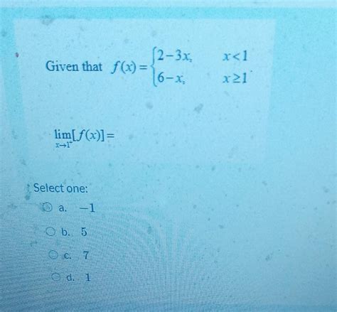 solved given that f x {2−3x 6−x x