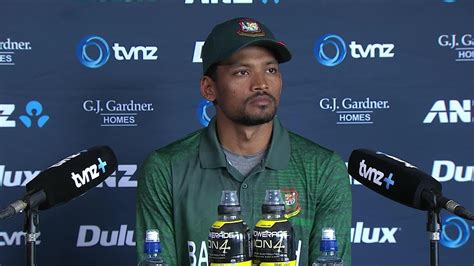 Najmul Hossain Shanto Press Conference BLACKCAPS V Bangladesh