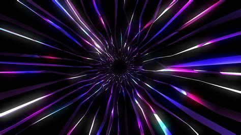 Animated Particle Tunnel Echnological And Connection Motion Background
