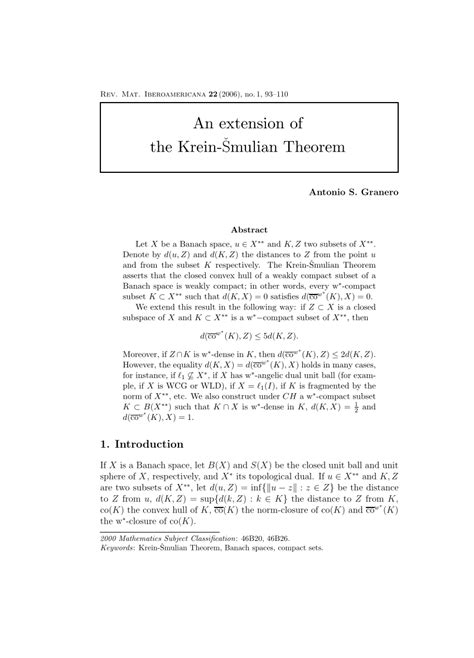 pdf an extension of the krein Šmulian theorem