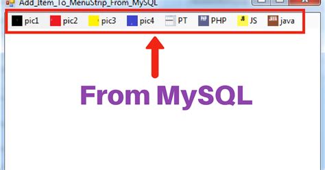 Vb Net Add Item To Menu From Mysql Bahasa Pemrogaman