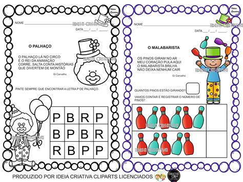 Atividades Ludicas Para O Dia Do Circo Na Educação Infantil EDUKITA