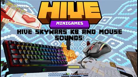 60fps HIVE SKYWARS Keyboard Mouse Sounds Minecraft Bedrock ASMR