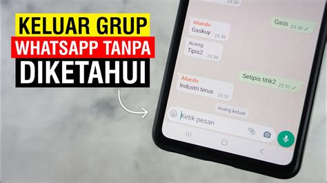 Cara Keluar Grup WA Tanpa Diketahui Anggota Lain Fitur Baru Whatsapp