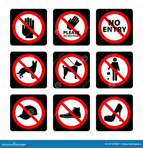 Prohibitionsymbols Clipart And Illustrations