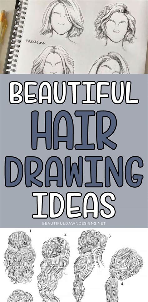 Check Out These Women Hair Drawing Ideas And References For