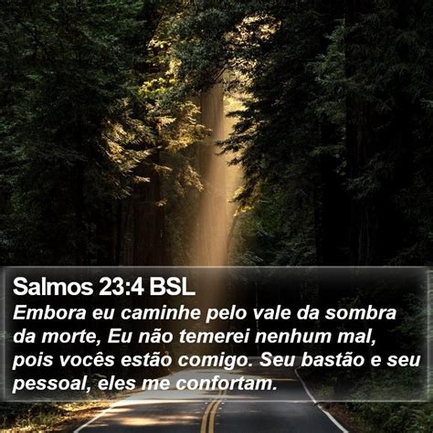 Salmos 23 4 BSL Embora Eu Caminhe Pelo Vale Da Sombra Da Morte