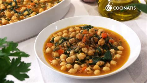 Receta Con Garbanzos Y Verduras Muy Saludable