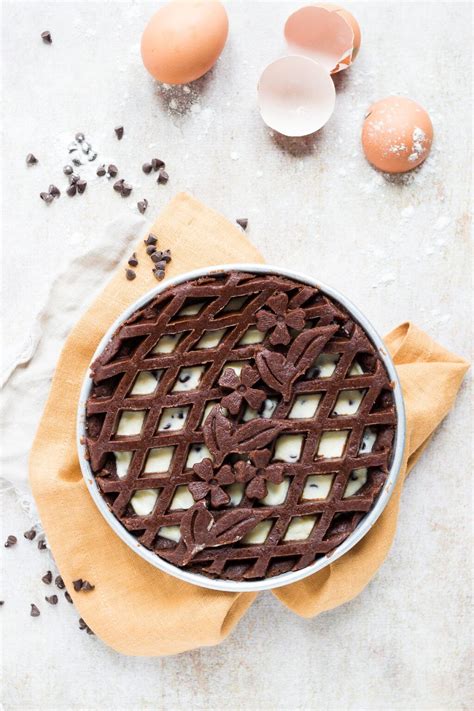 Crostata Al Cacao Con Crema Di Ricotta E Gocce Di Cioccolato Elvira