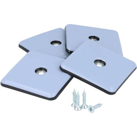 Gleitgut 4 X Patins Pour Meubles 50 X 50 Mm Patin Téflon À Visser Carré