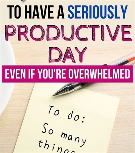 9 Tips To Have A Productive Day And Get More Done