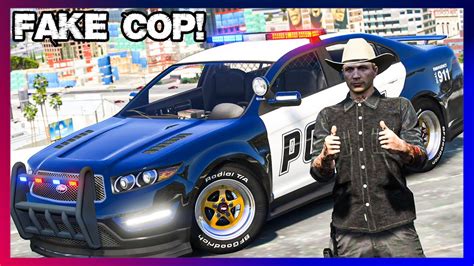 GTA 5 Roleplay RedlineRP FAKE COP Destroys COPS YouTube