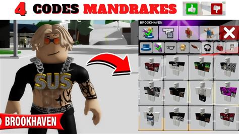 COMO COLOCAR ROUPAS De MANDRAKE Para MENINOS No BROOKHAVEN RP Roblox