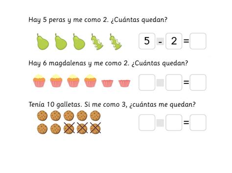 Aprendemos A Sumar Y Restar RESTAMOS CON COMIDA