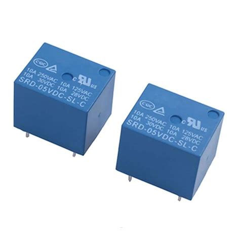 Rel V Songle A Pinos Azul Srd Vdc Sl C Achei Componentes