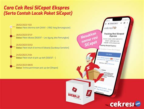 Cara Cek Resi Sicepat Ekspres Serta Contoh Lacak Paket Sicepat