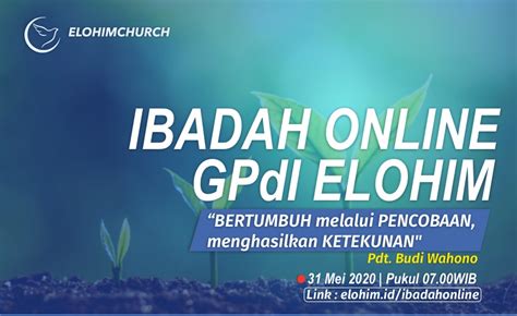 Ibadah Online GPdI Elohim Batu Elohim Ministry