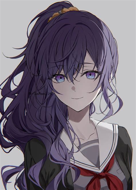 Safebooru 1girl Asahina Mafuyu Black Cardigan Blue Eyes Cardigan Chromatic Aberration Closed