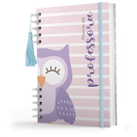 Agenda Planner Do Professor Caderno Planejamento Coruja Escorrega O Pre O