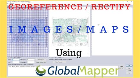 How To Georeference An Image In Global Mapper Rectify An Image In