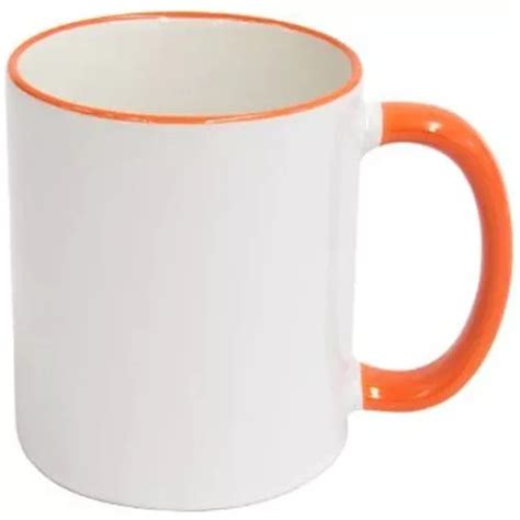 Taza Blanca Oz Con Asa Y Filo De Color Sublimaci N Pack Env O Gratis